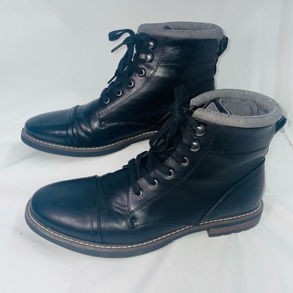 Target | Shoes | Mens Black Leather Boots | Poshmark